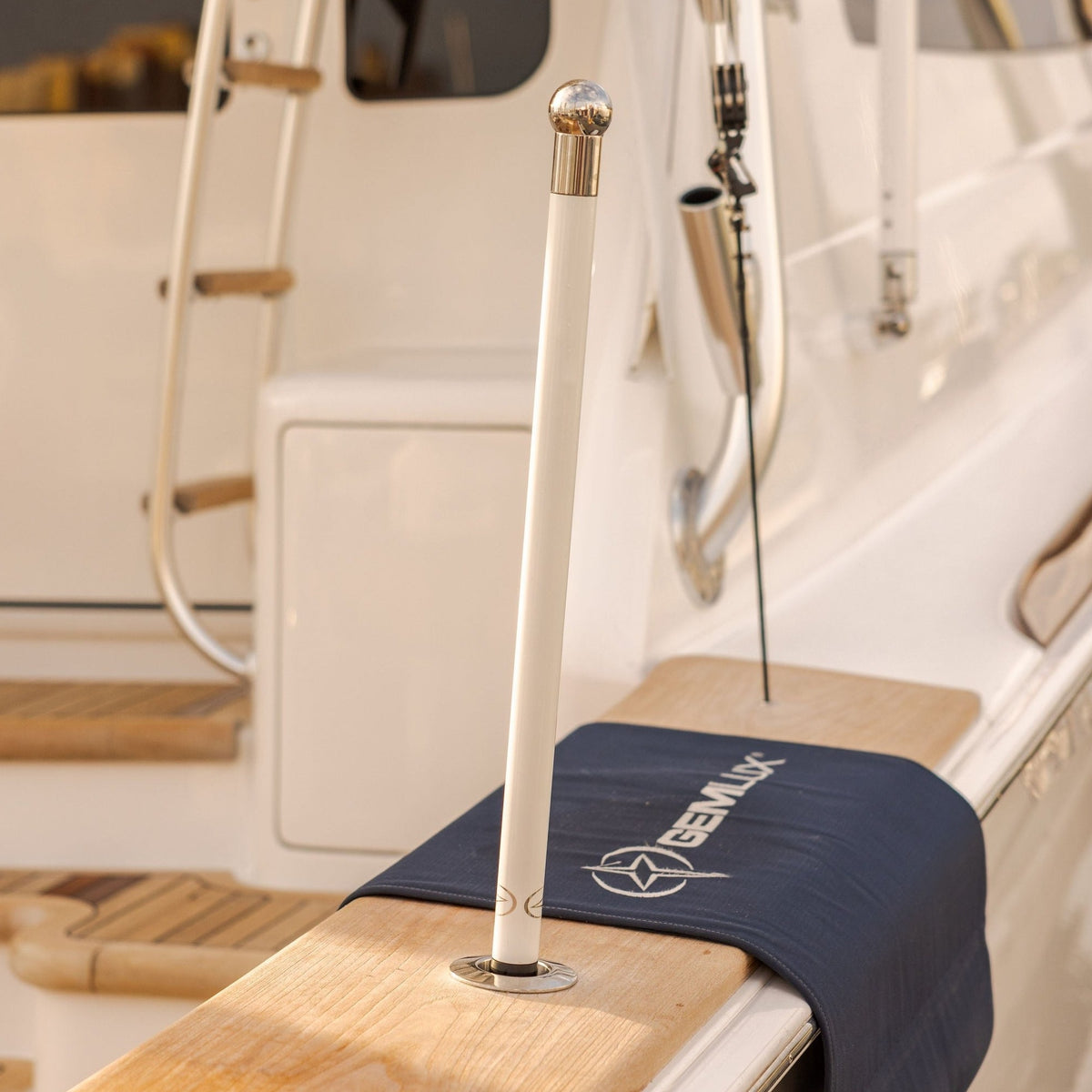 Boat Boarding Handle - White | Boat Boarding Safety Handle