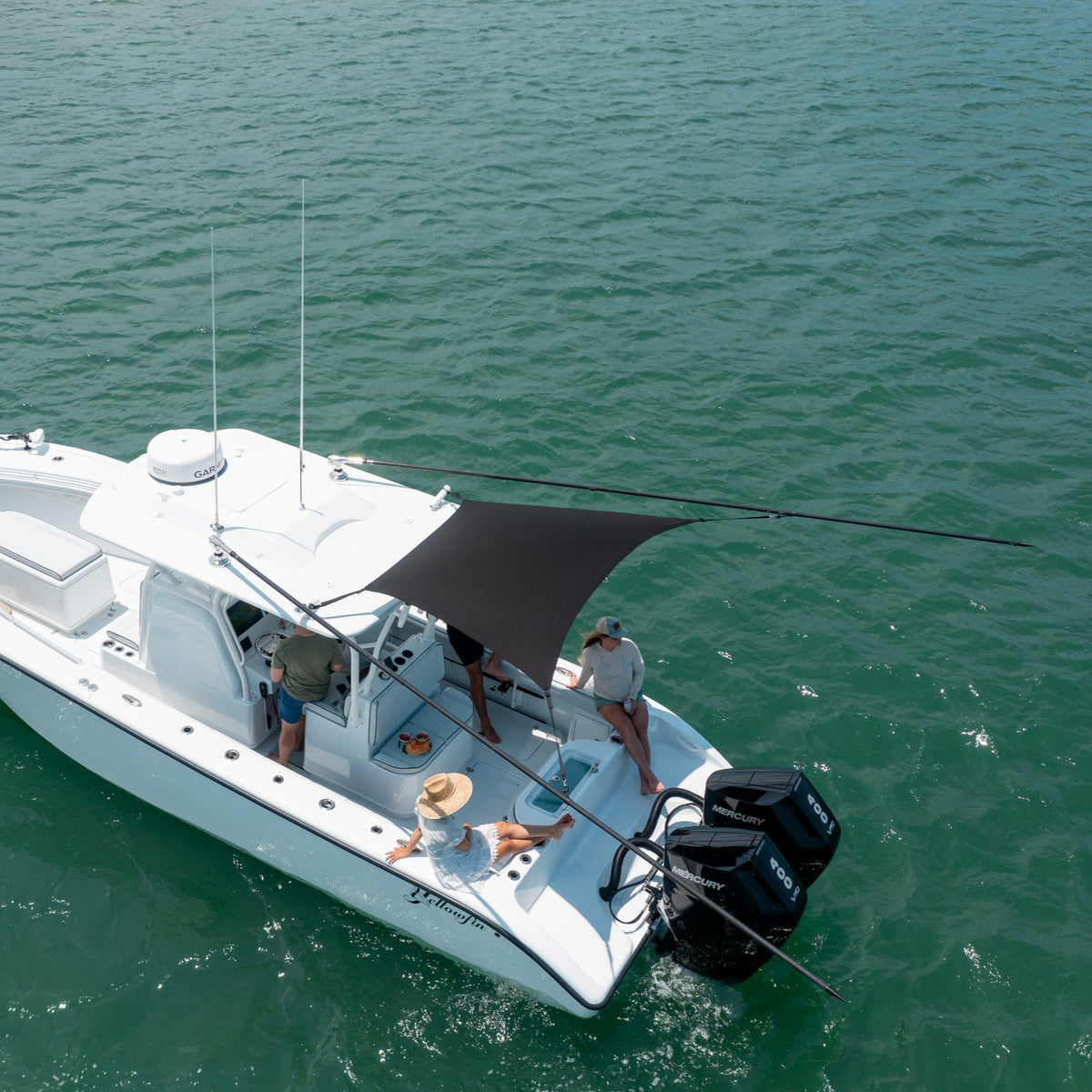 Fly Sun Shade For Boats (Medium) | Marine Sun Gear For Boats