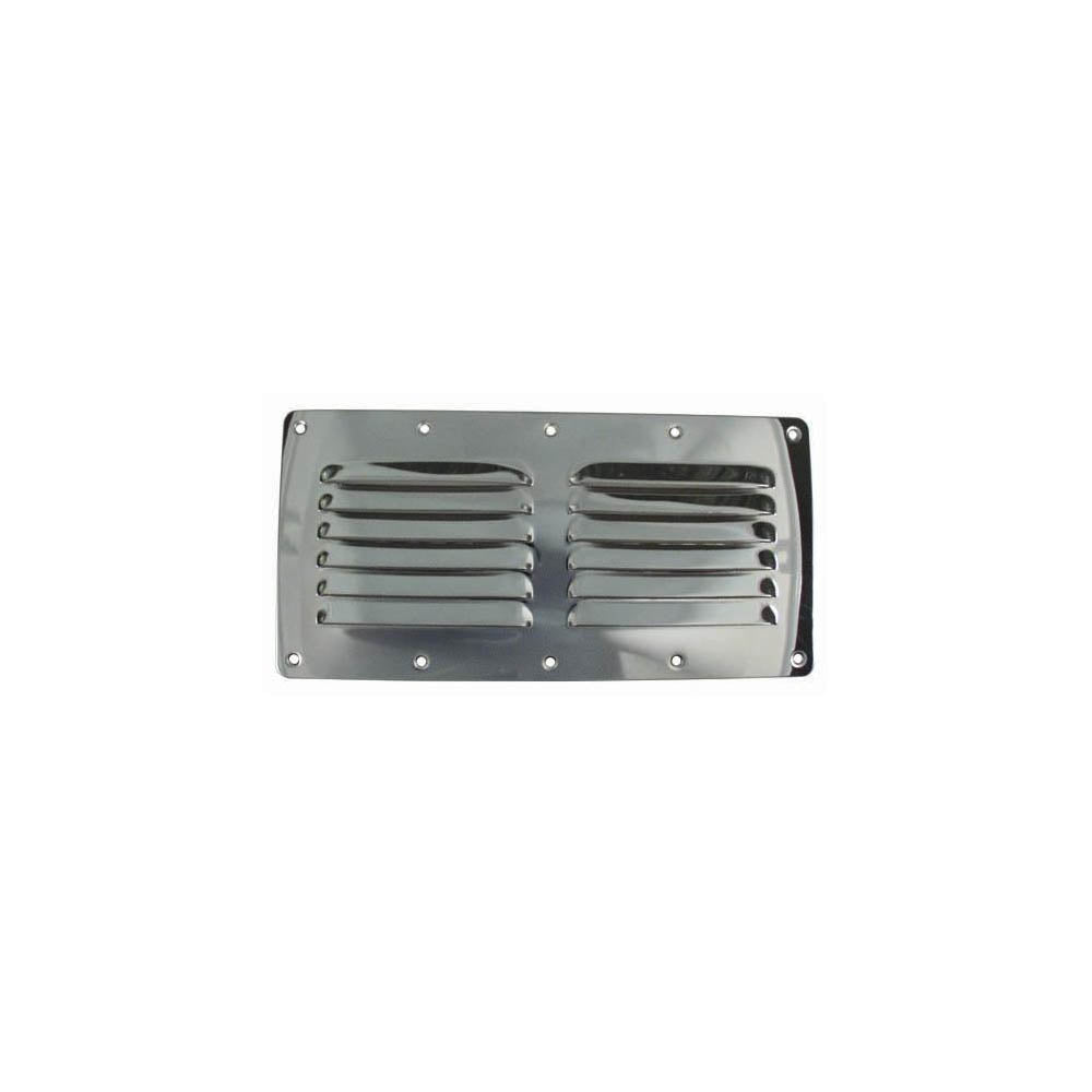 Stainless Steel Boat Vent | 9-1/8"x4-9/16" Louvered | Gemlux Quality ...